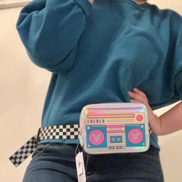 Disney | Bags | Retro Disney Parks Mickey Mouse Radio Fanny Pack | Poshmark